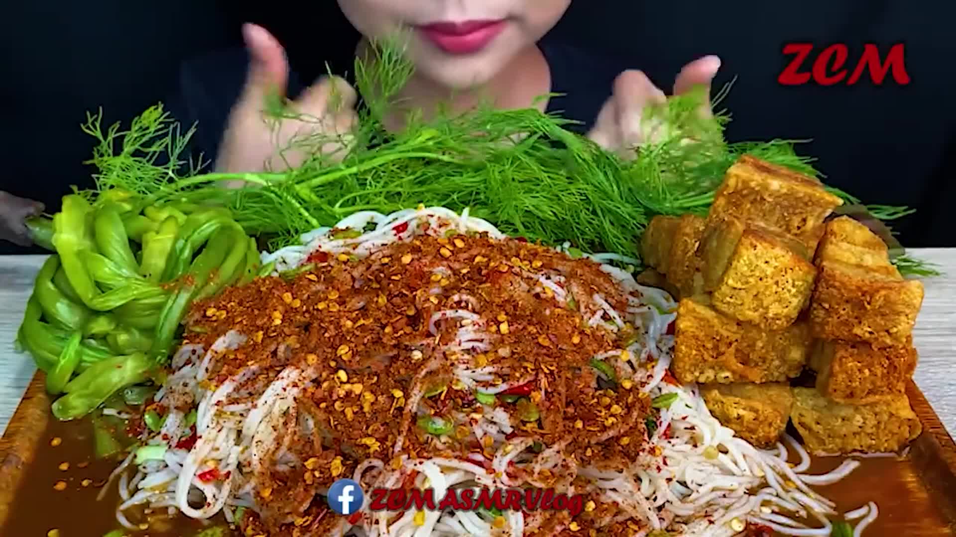 ញាំនំបញ្ចុកជាមួយបន្លែស្រស់ ថែមសាច់ជ្រូកបីជាន់បំពងទៀតកាន់តែអ៊ែម - TNAOT