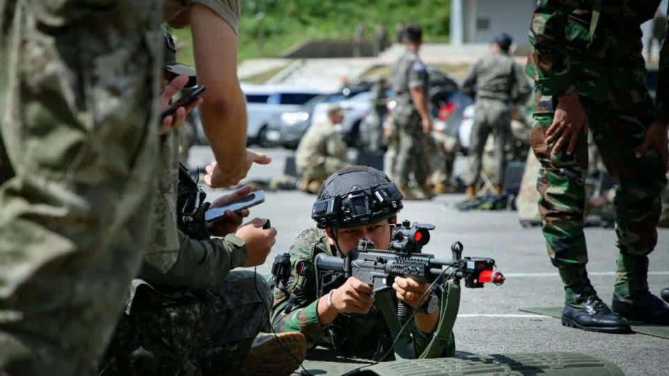 柬埔寨33名军人赴韩，参加作战和狙击赛! - TNAOT