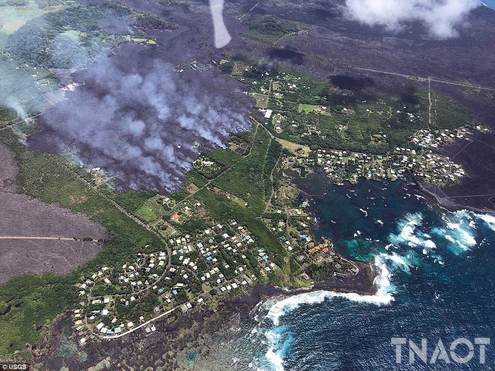 លំហូរកម្អែលពីភ្នំភ្លើង Kilauea នៅរដ្ឋហាវ៉ៃដែលបានបំផ្លាញផ្ទះរាប់រយខ្នងត្រឹមតែមួយរាត្រី - TNAOT